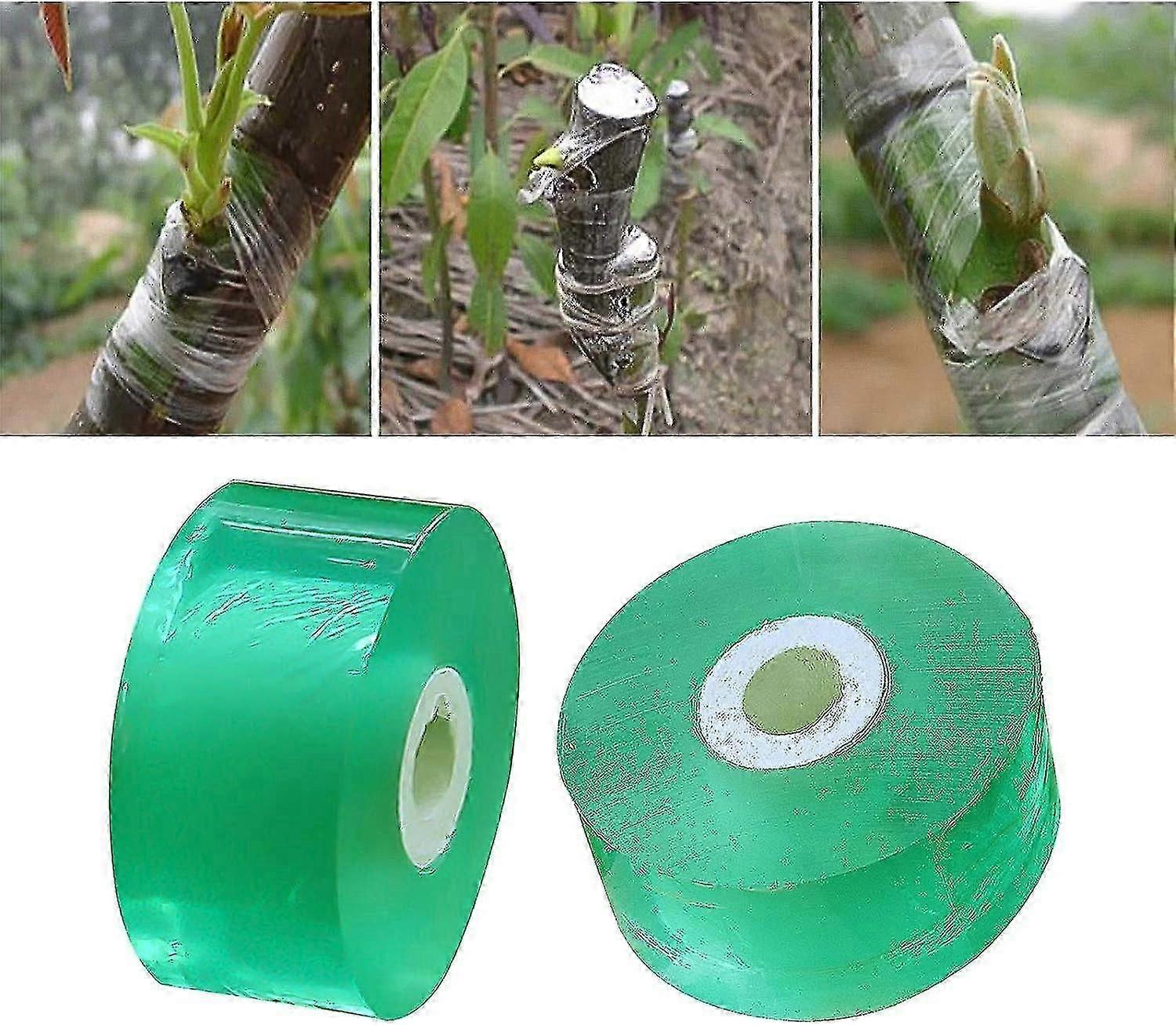 Grafting Tape, 2 Roll Transparent Grafting Tape, Foot Grafting Stretch Tape, Plant Repair Garden ...