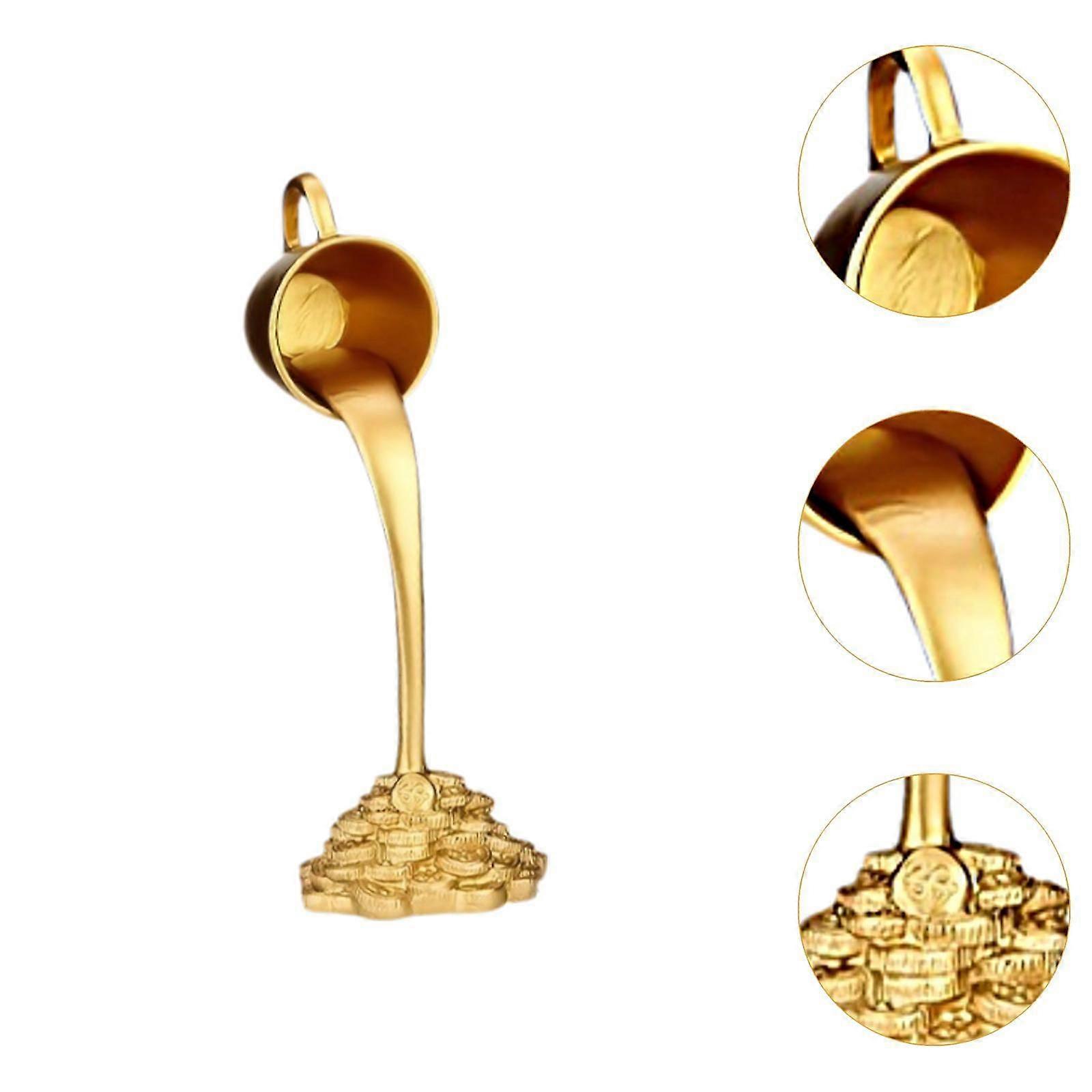 Floating Coffee Cup Mug Sculpture Cafe Office Pouring Spilling Coin ...