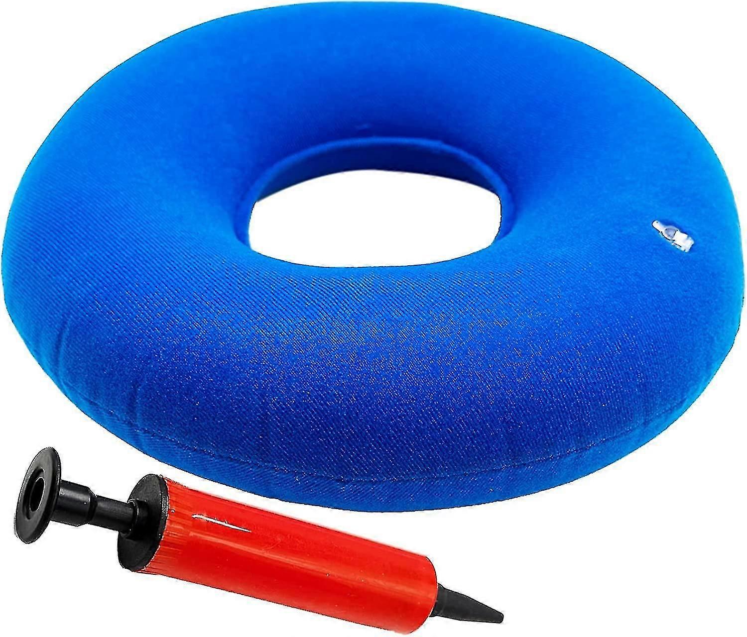 Donut Cushion Seat, Portable Inflatable Ring Cushion compatible Hemorrhoid, Tailbone, Coccyx ...