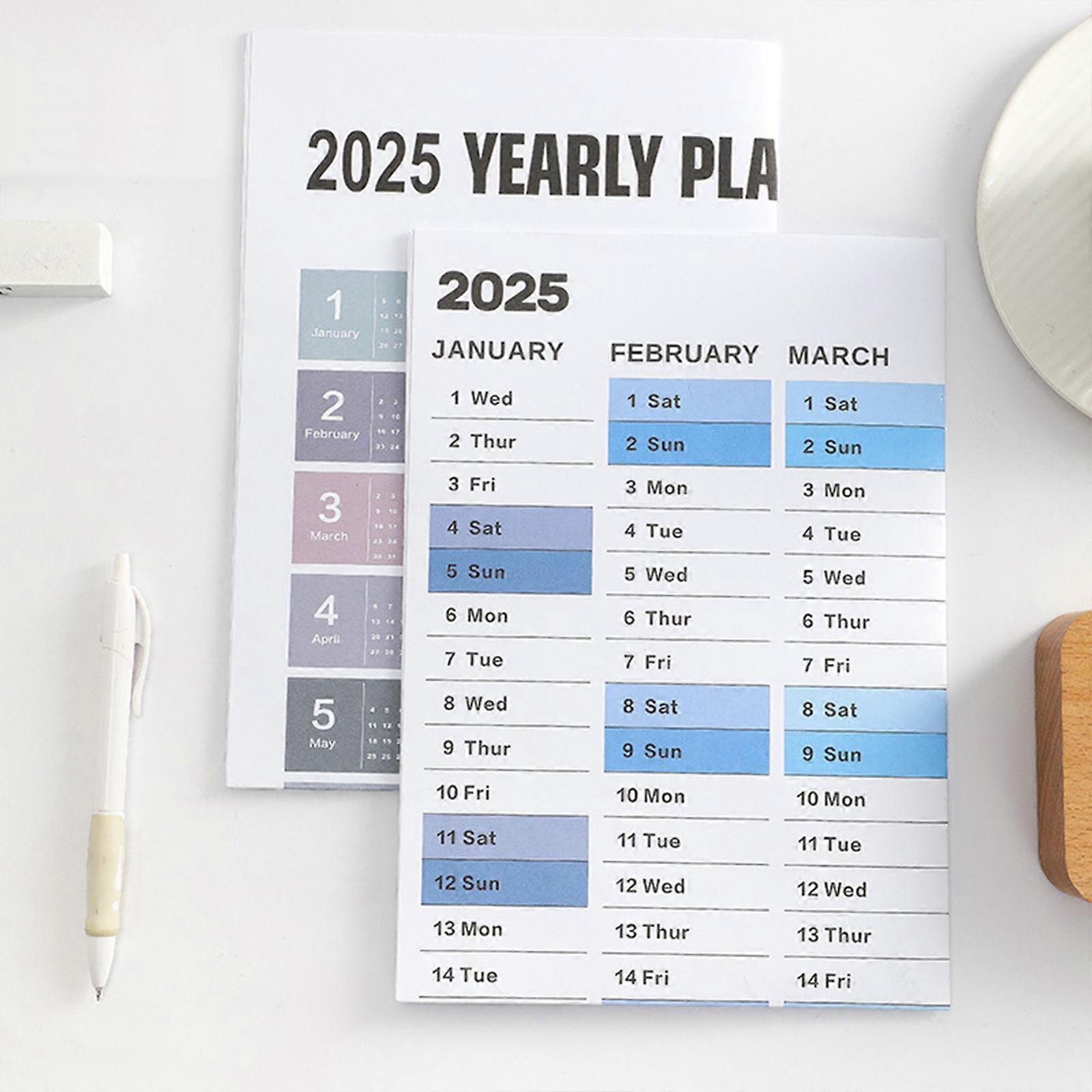 2025 Yearly Wall Planner 2025 Home Office Wall Planner Calendar 2025 ...