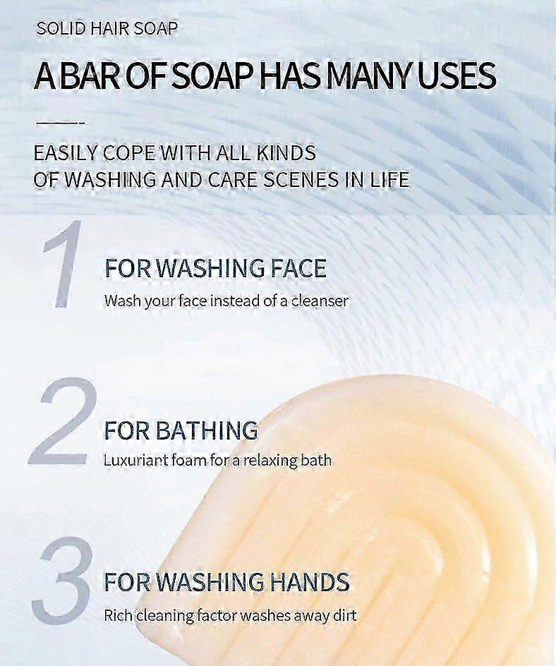 Rice Water & Protein Shampoo Bar for Thinning Hair - Volume Solid Rice Water Shampoo Bar, Hair ...