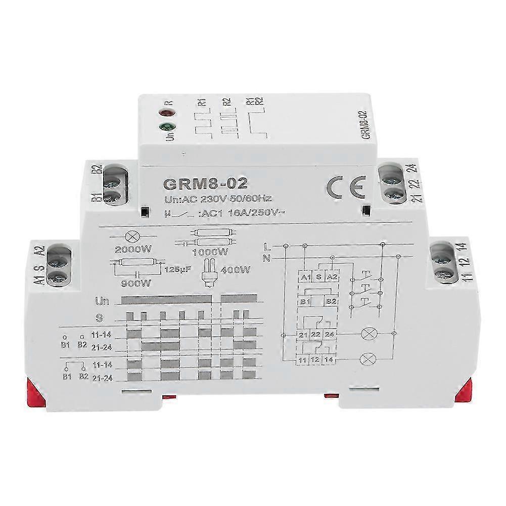 GRM8-02 Electronic Impulse Relay Latching Relay Memory Relay AC 25-26s ...