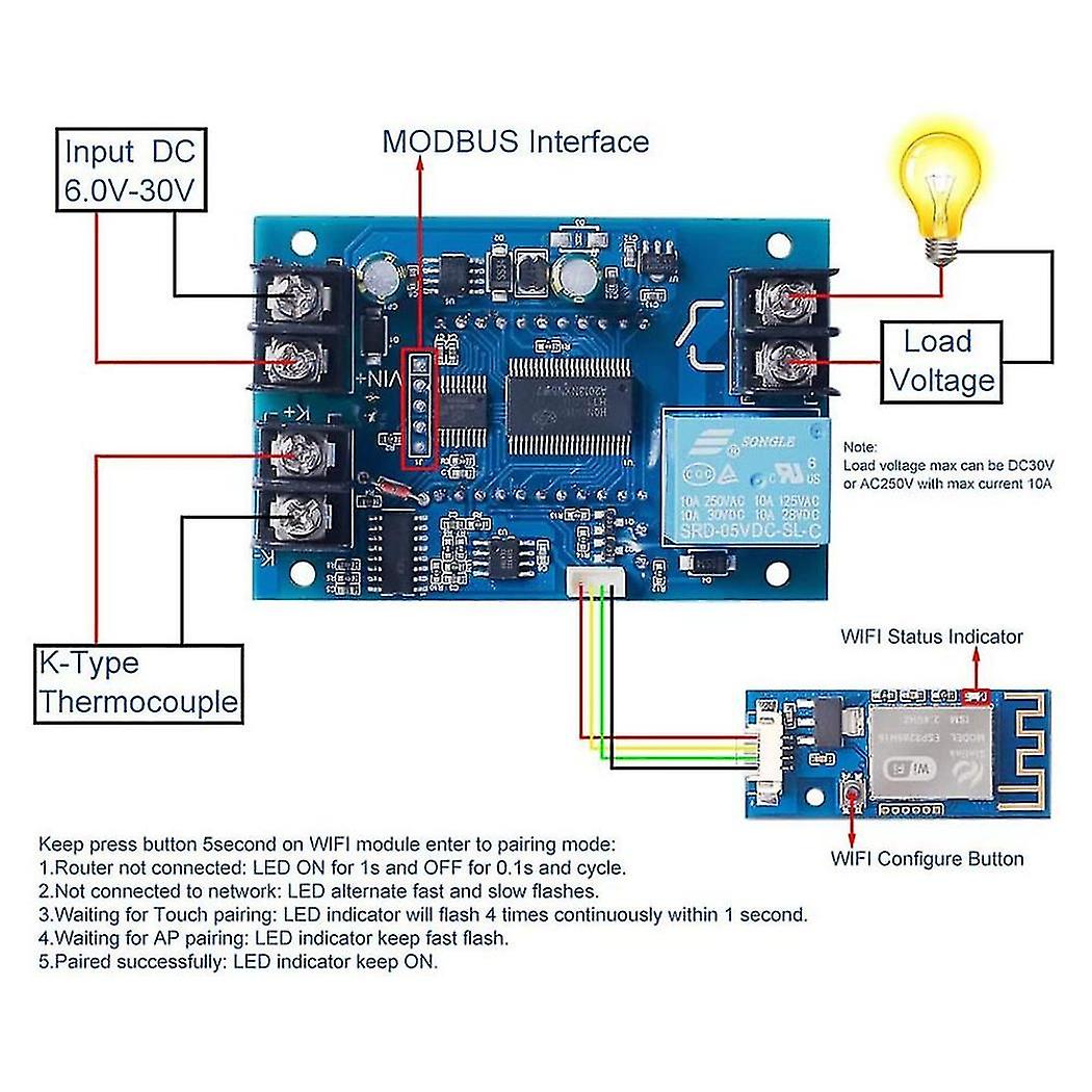 12v Dc Digital Temperature Controller, Wifi App Control High ...