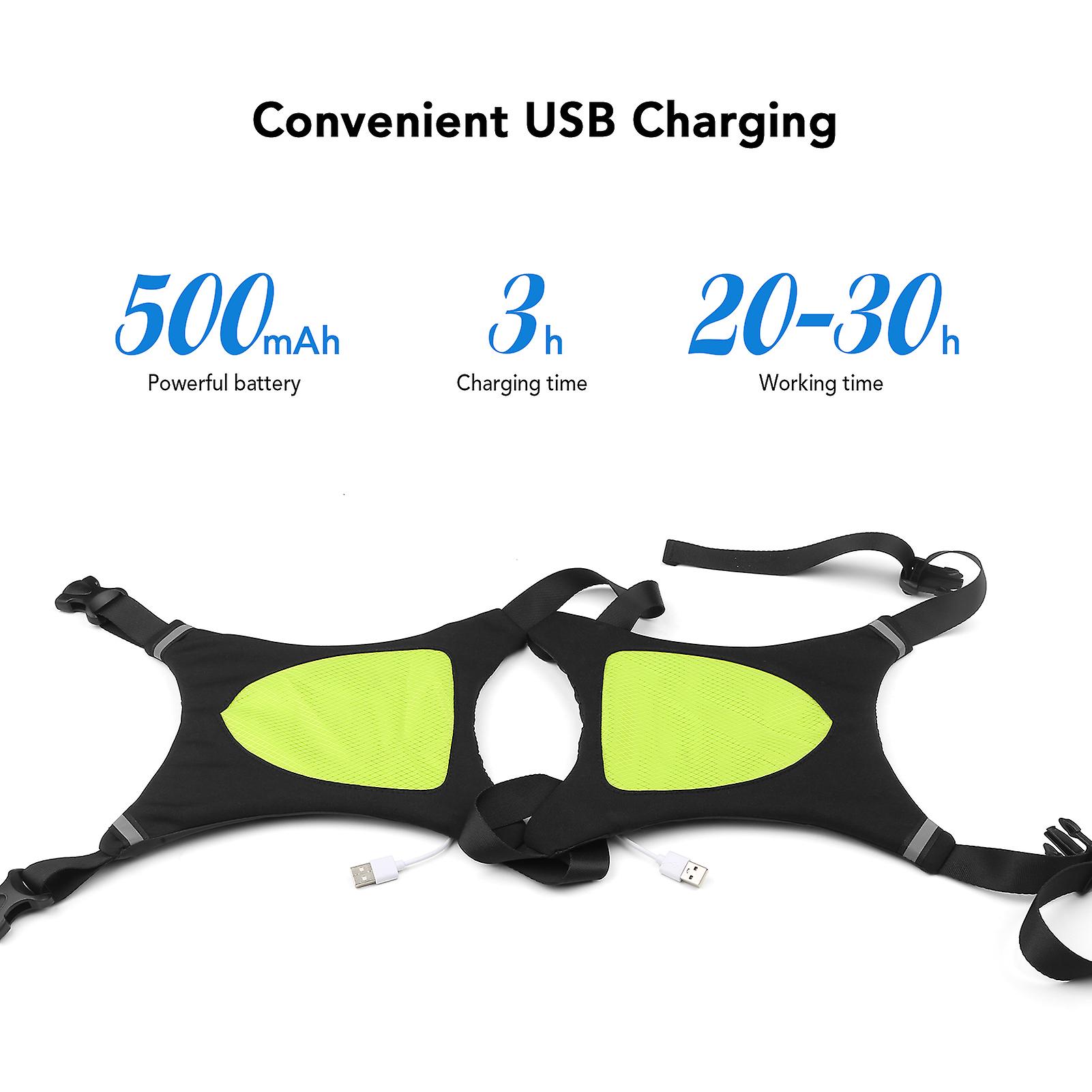 Double-sided Led Turn Signal Vest Bike Pack With Wireless Remote ...