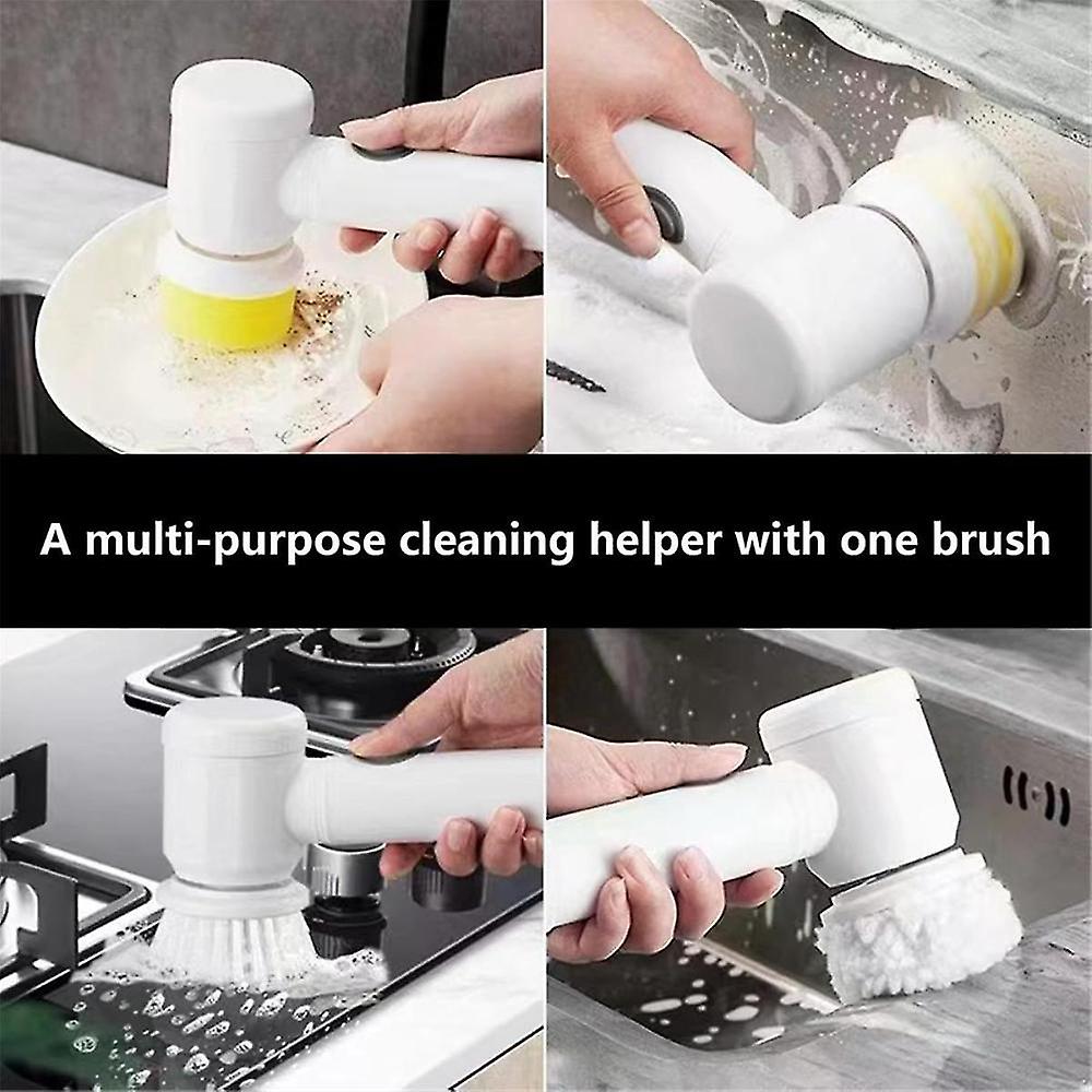 Electric Cleaning Brush Rechargeable Cleaning Tools Electric Spin ...