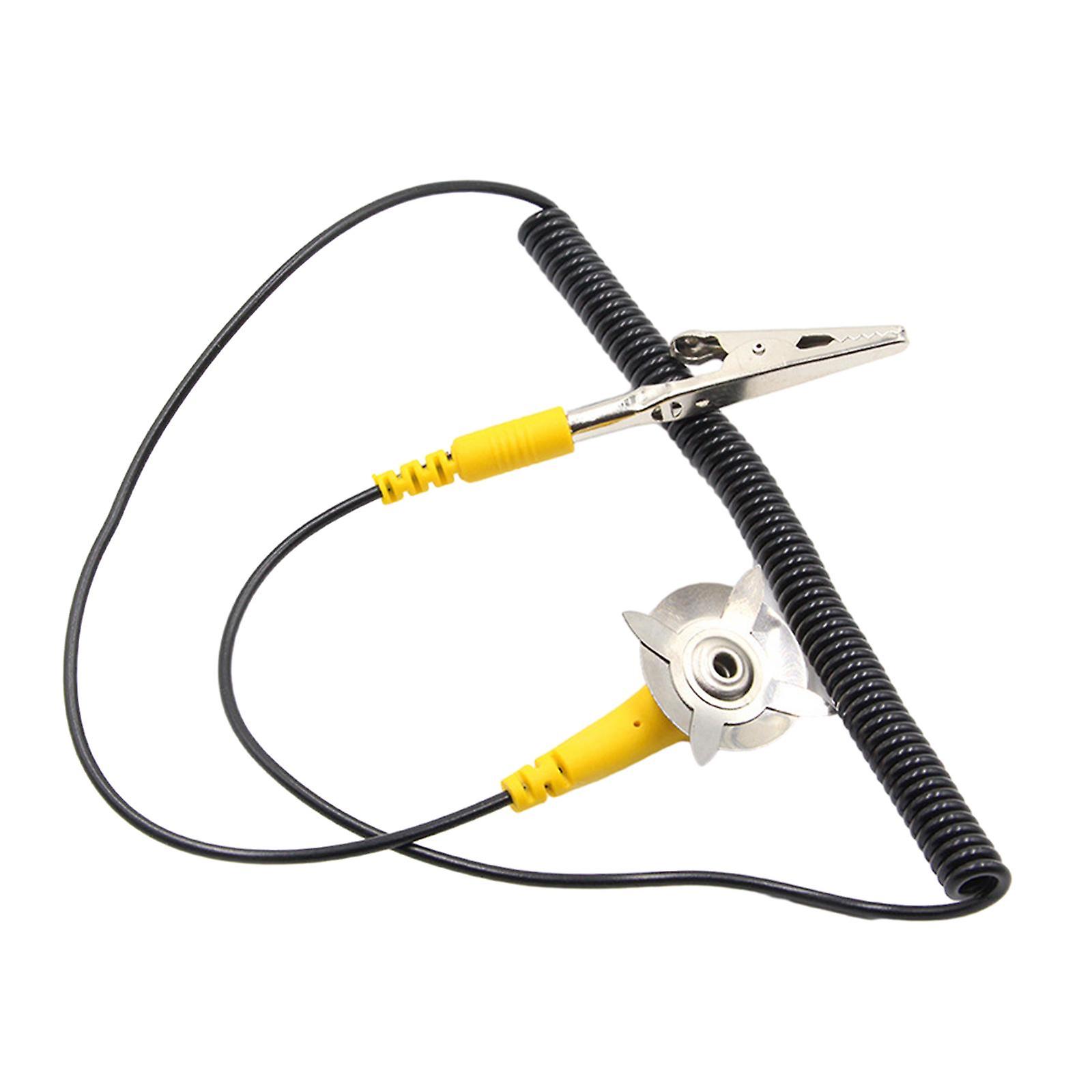 Anti Static Grounding Cord with Alligator Clip Claw 1.8M Adjustable ESD ...