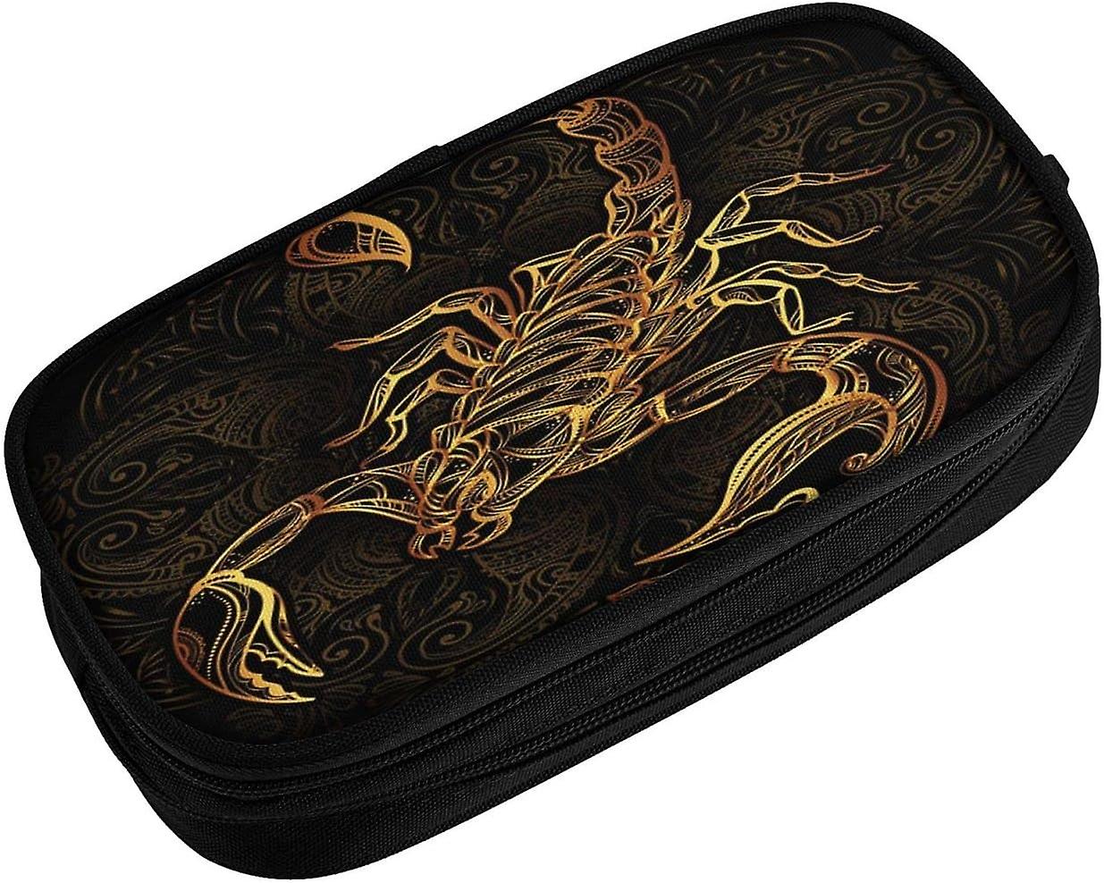 Pencil Case Scorpio Scorpion Tattoo Ornate Large Capacity Pencil Bag ...
