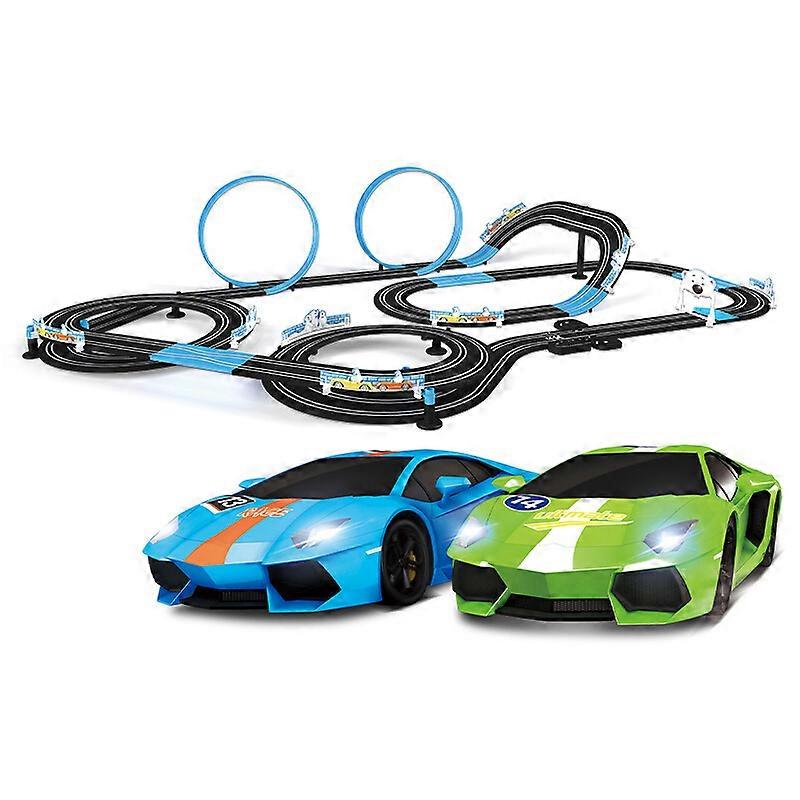 1:64 Track Electric Autorama Circuit Car Double Electric Remote Control ...
