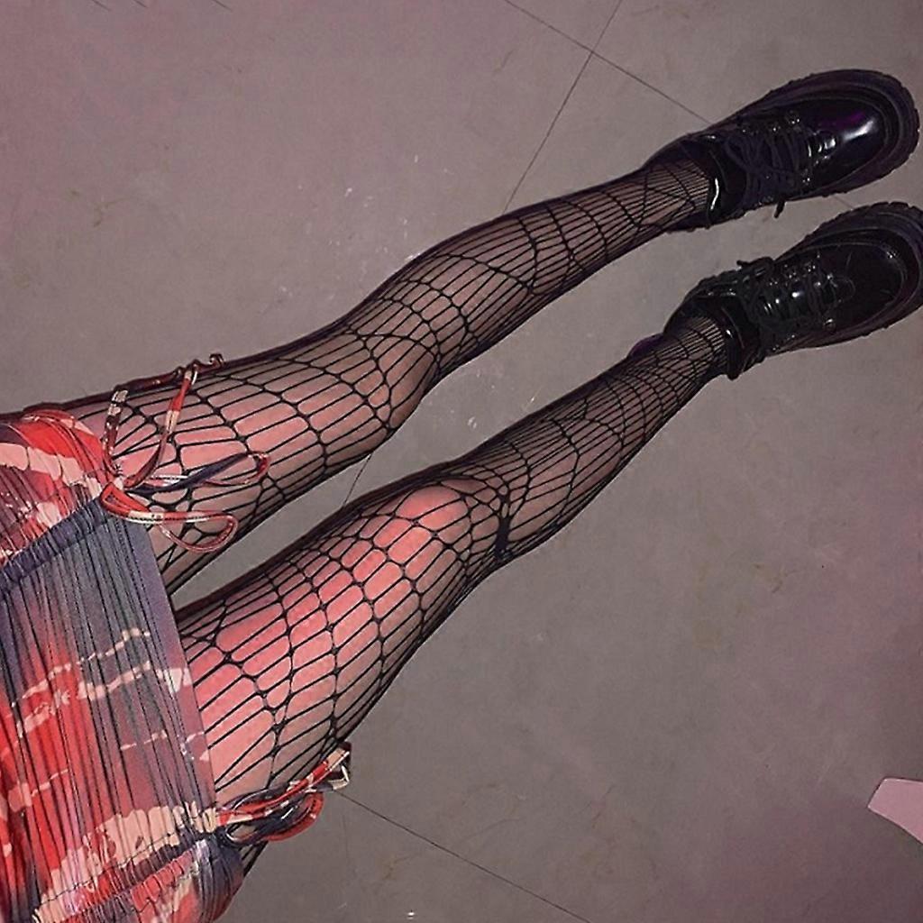 Halloween Spider Web Black Pantyhose Women Sexy Hollow Out Ripped ...