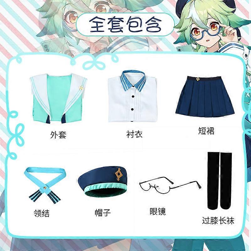 Genshin Impact costume Sucrose jyoshi koukouseischool uniform harmless ...
