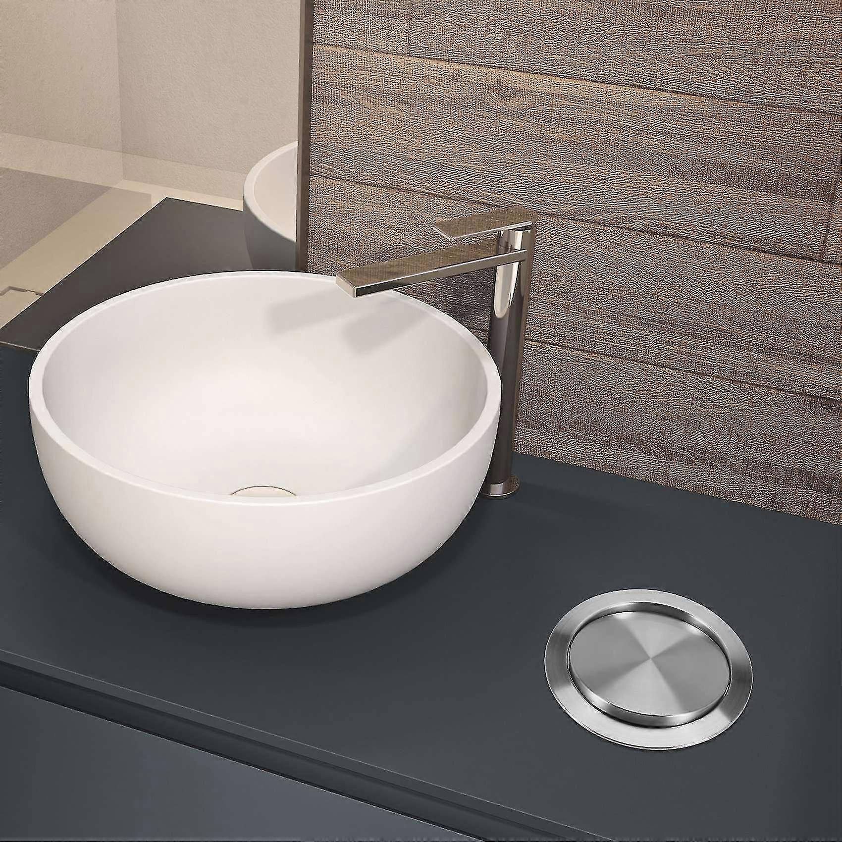 Trash can cover, recessed countertop built-in trash chute round cover ...