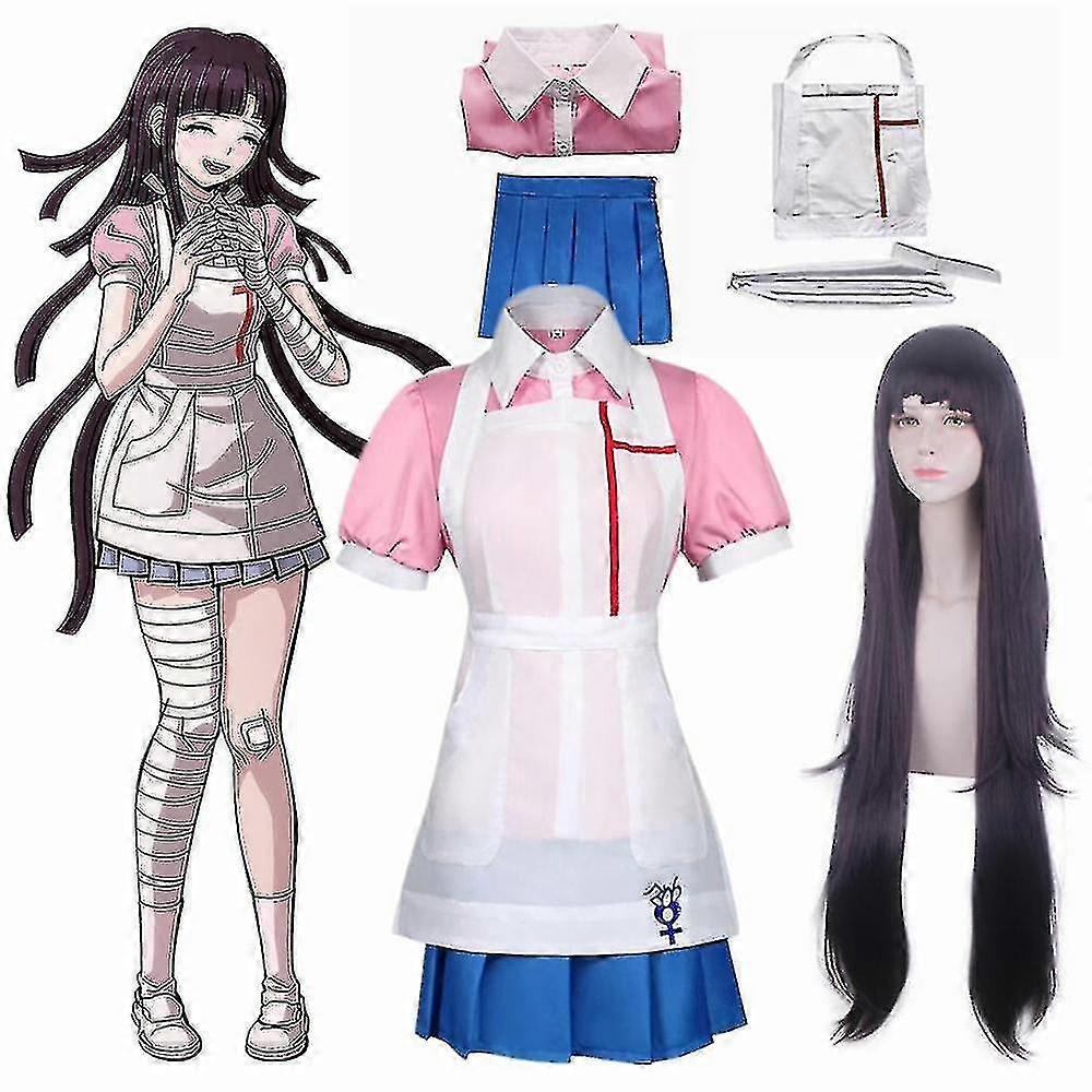 Danganronpa Mikan Tsumiki Anime Uniform Woman Dress Cosplay Costume ...
