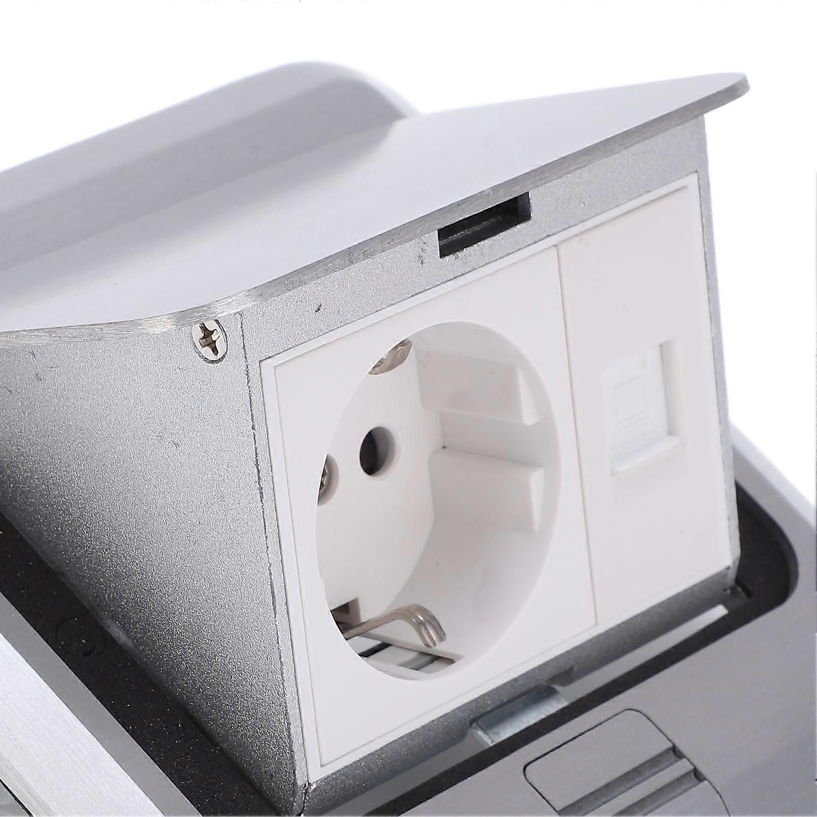 Floor Socket Waterproof Good Sealing Embedded Safe Practical Silver ...