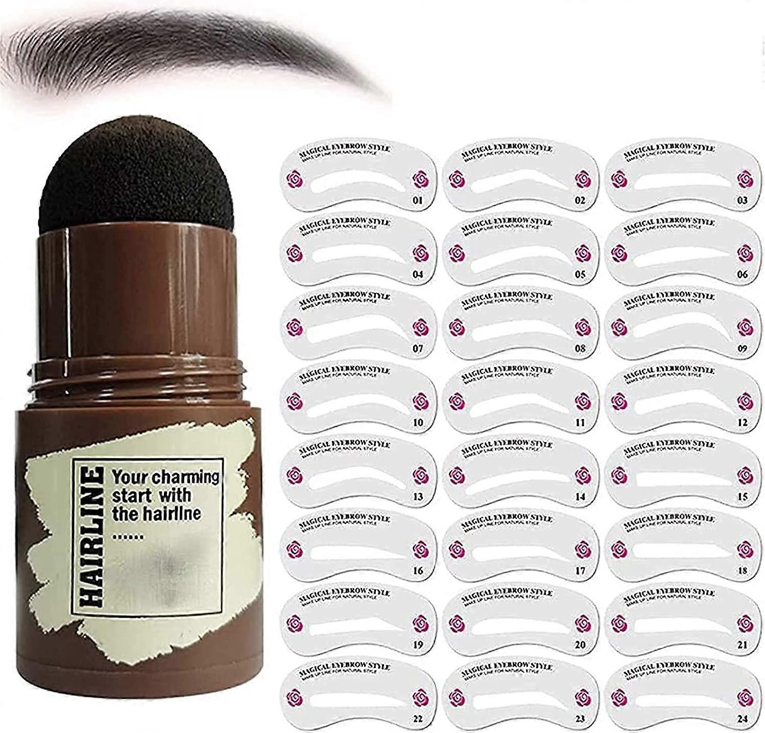 Brow Stamp Waterproof One Step Eyebrow Stamp Shaping Kit Reusable ...
