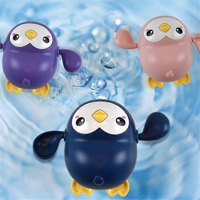 4pcs Baby Bath Toys, Wind up Penguin Bathtub Toys, Toddlers Swimming ...