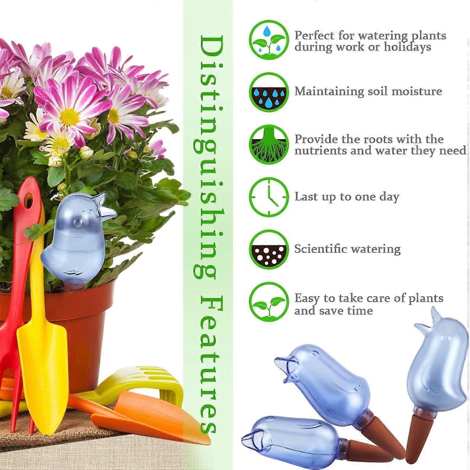 4 Pack Self Watering Spikes, Watering Balls for Indoor Plants, Bird ...