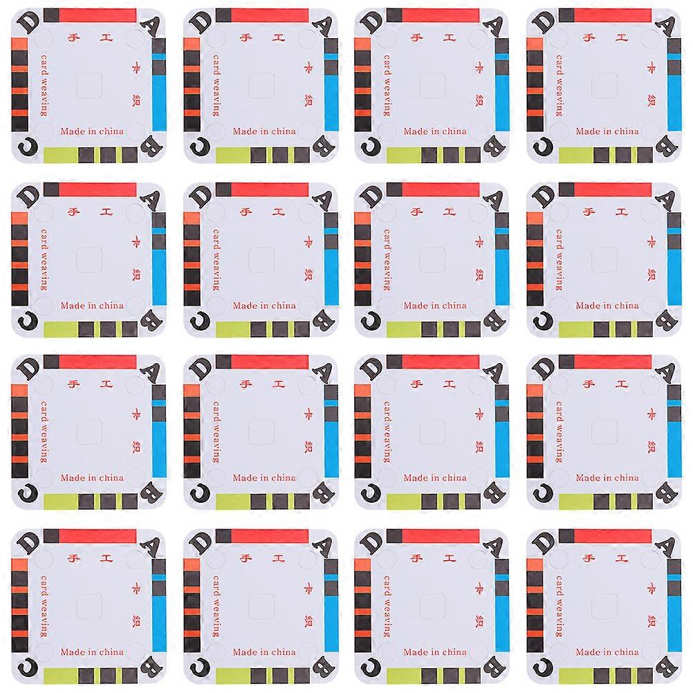 50 Pcs Square Tool Crafting Weaving Cards Tablet Weaving Supplies Paper ...