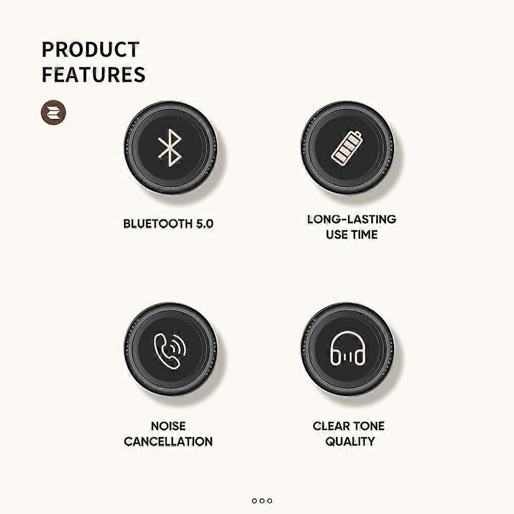 ROCK Space O2 HiFi Bluetooth 5.0 Wireless Headset with Mic, Support TF ...