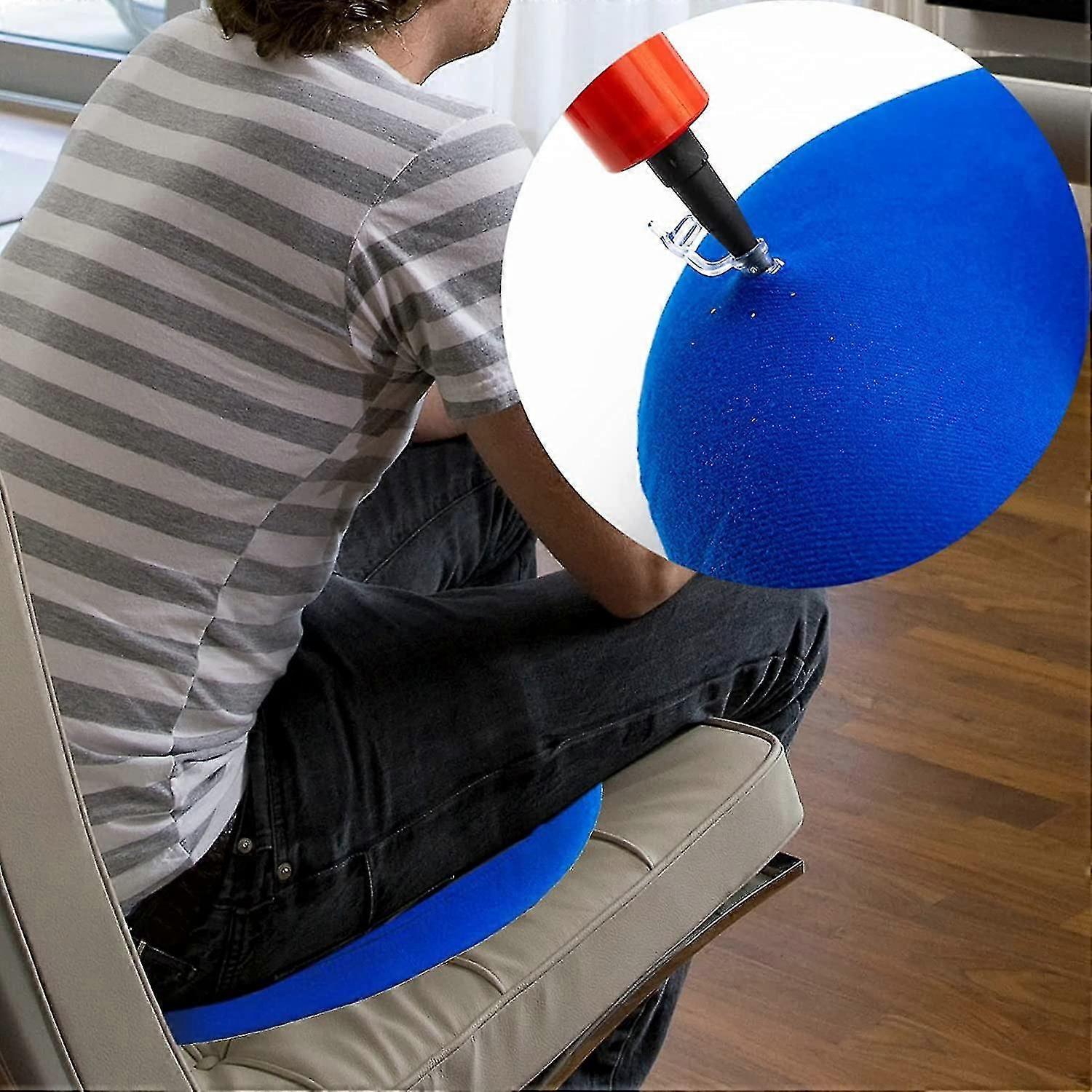 Donut Cushion Seat, Portable Inflatable Ring Cushion compatible Hemorrhoid, Tailbone, Coccyx ...