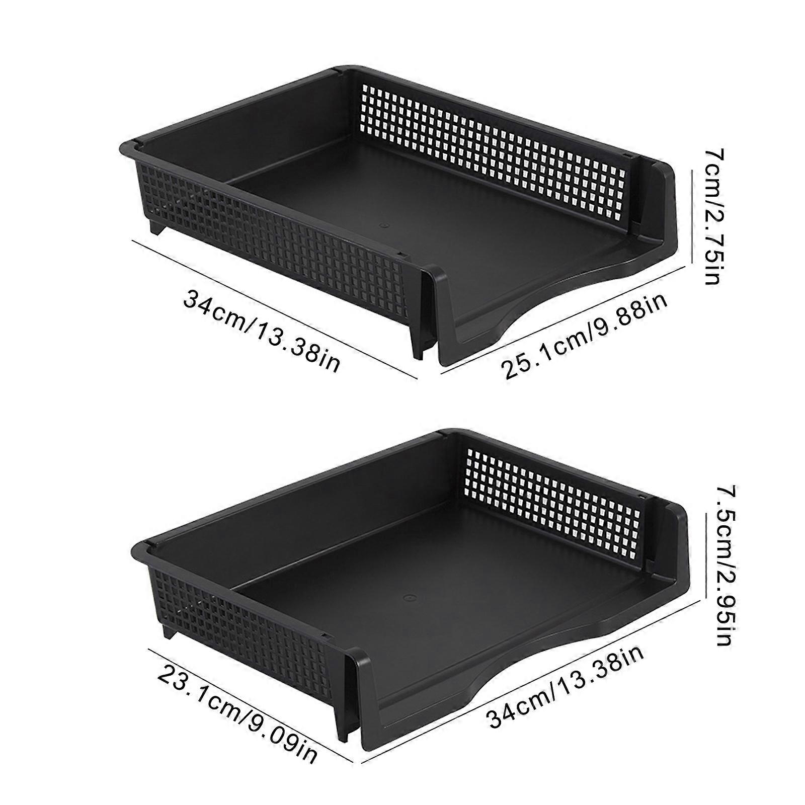 Stackable Paper Sorter Letter Tray Stacking Paper Letter Tray Desk ...