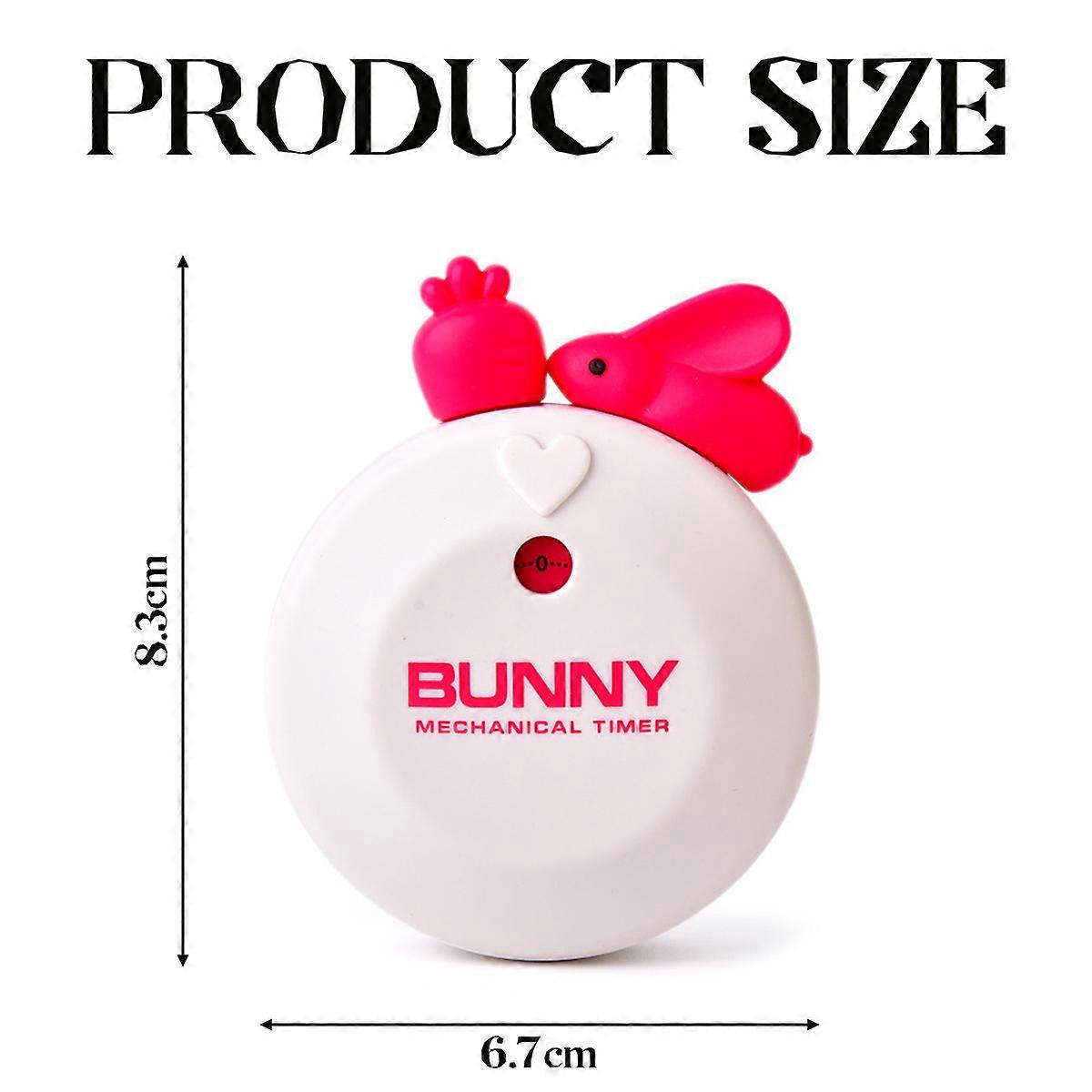 Cute Cartoon Bunny Timers 60 Minutes Mechanical Kitchen Cooking Timer ...