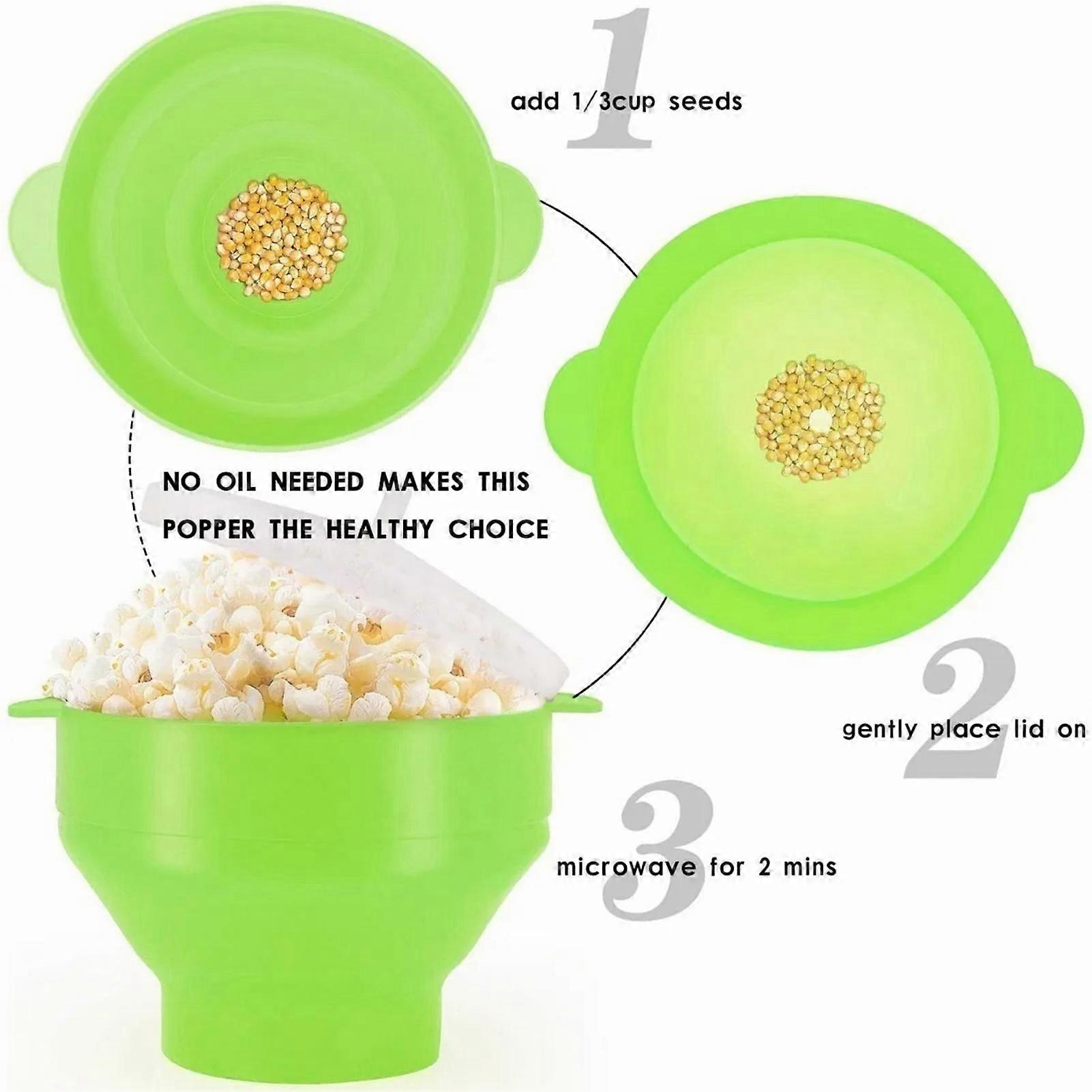 Microwave Popcorn Popper, Silicone Popcorn Maker, Your Perfect Movie ...