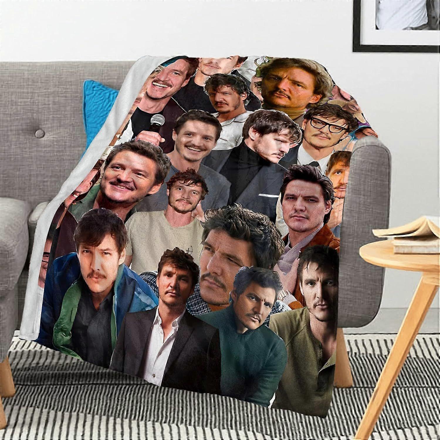 Forbidden City Pedro Pascal Photo Collage Flannel Blanket Soft Warm ...