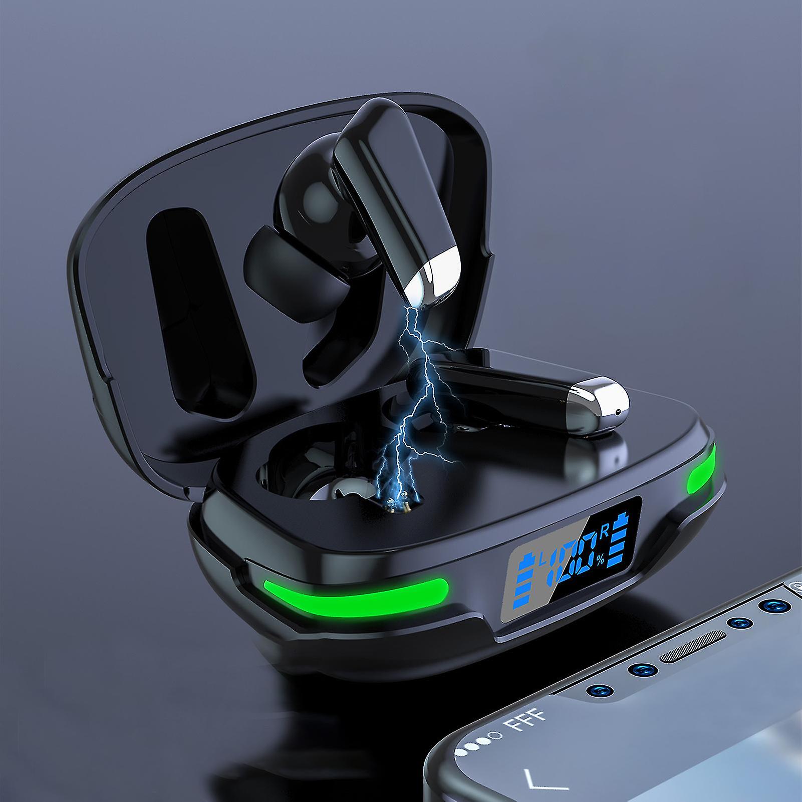 1 Pair Bluetooth-compatible Earphone Led Power Digital Display ...