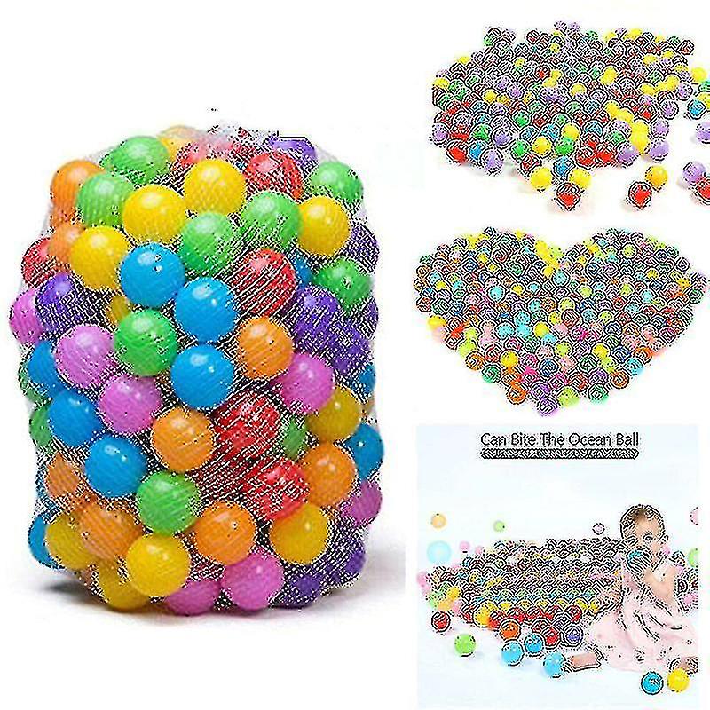 100/200pcs Colorful Plastic Ball Pit Balls Crush Proof Ocean Ball Kids ...