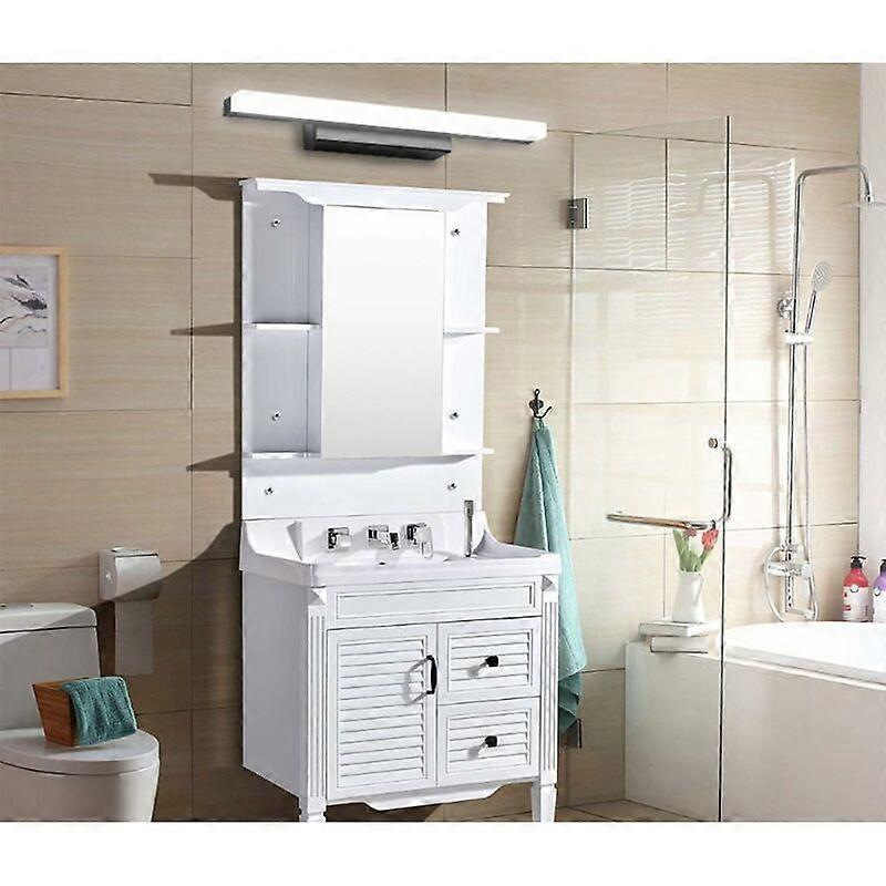 LED Mirror Lamp Wall Lamp Bathroom 40cm Cold White 9W 6000K Black ...