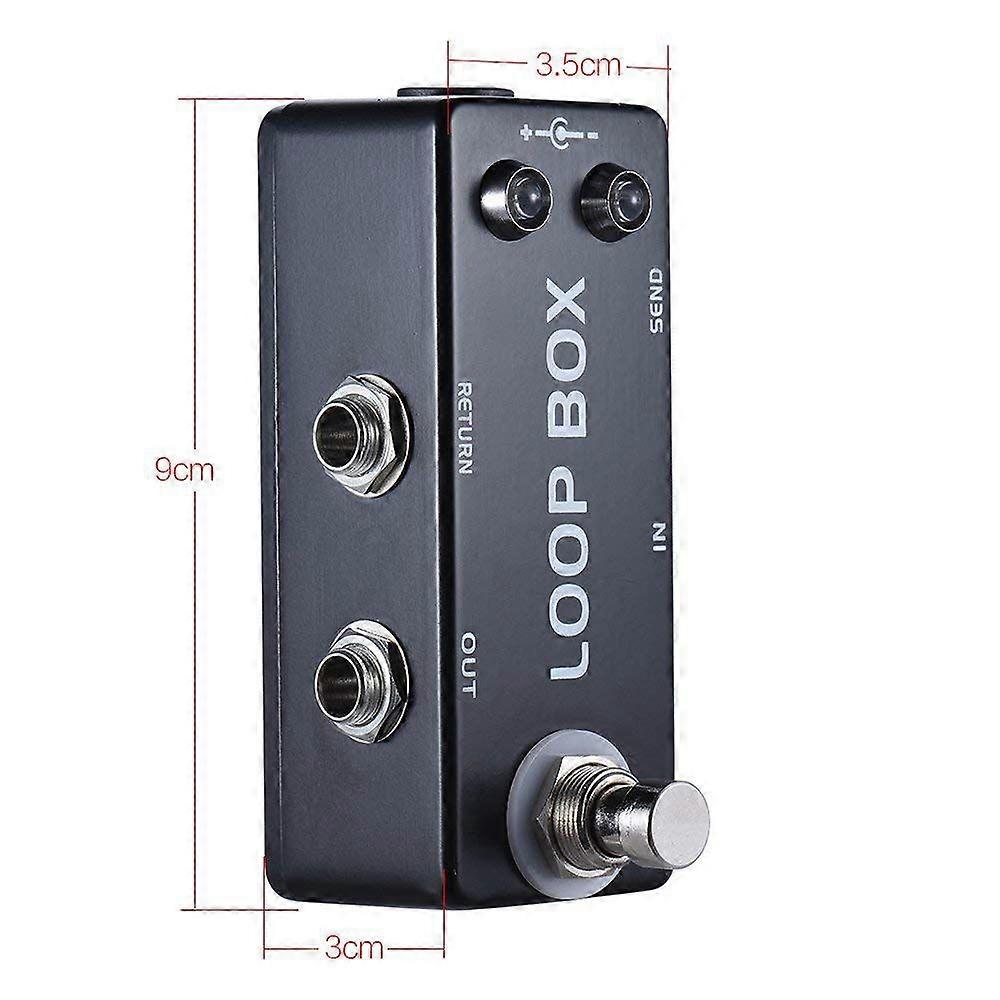 Mini Guitar Effect Pedal Loop Box Switcher Channel True Bypass | Fruugo UK