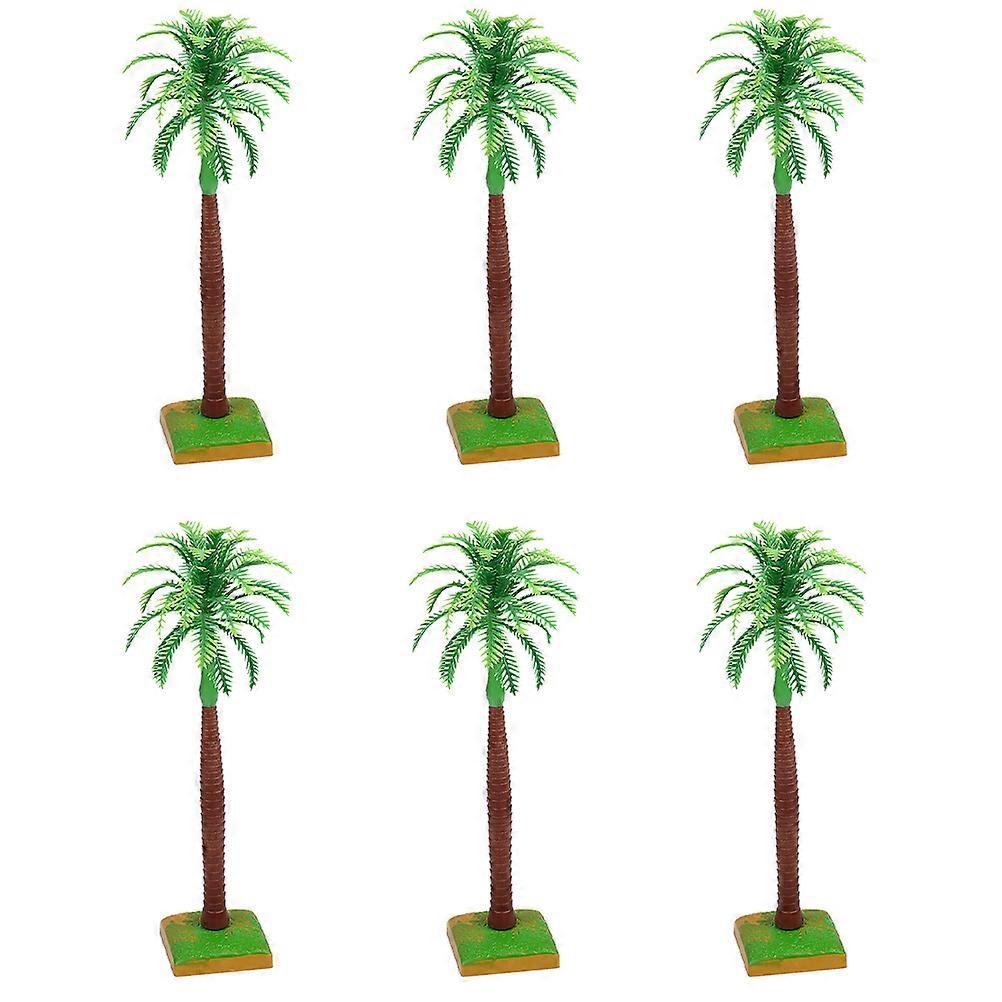 6Pcs Coconut Tree Cake Toppers Cupcake Toppers Birthday Cake ...