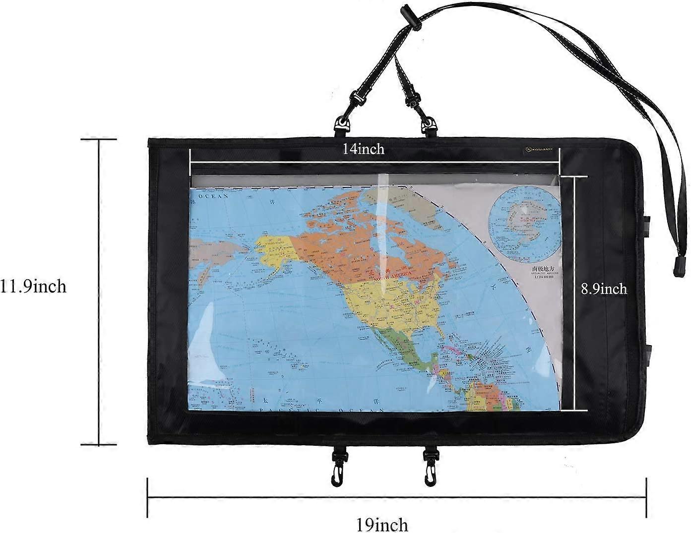 Map Case, Waterproof Military Hiking Map Pouch Holder with Clear Window ...