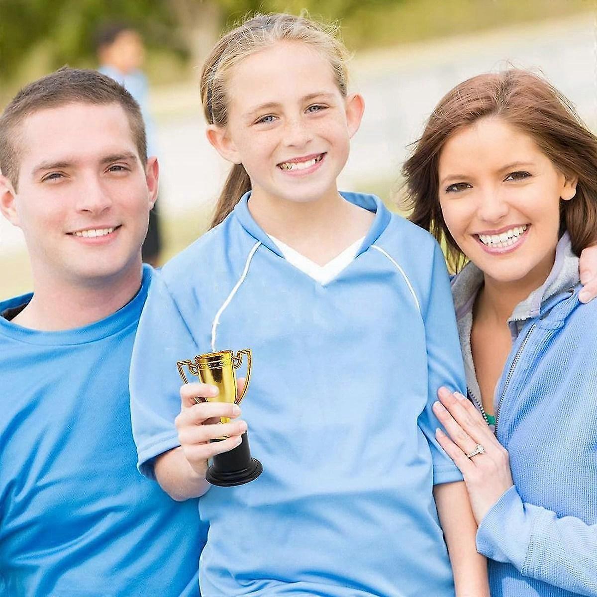 24 Pack Mini Trophy for Kids Awards,Plastic Gold Award Trophy Cups,For ...