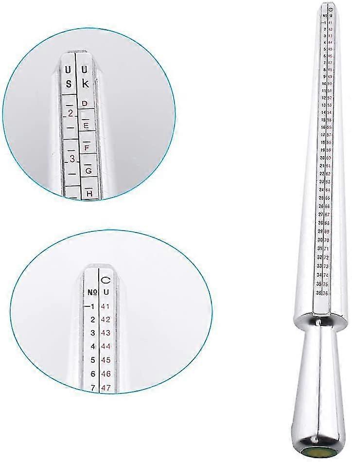 Ring Sizer Measuring Tool,4 Sizes Ring Measurement Stick Metal Mandrel ...