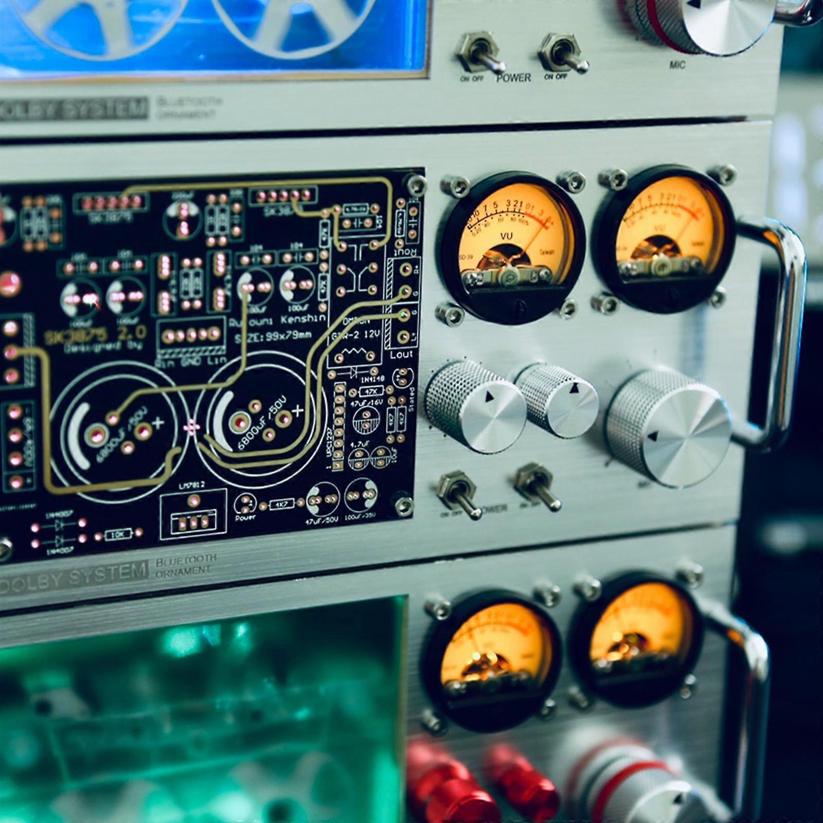 Vintage Audio Analyzer MIC Pick-up VU Meter Sound Level Display Desk ...