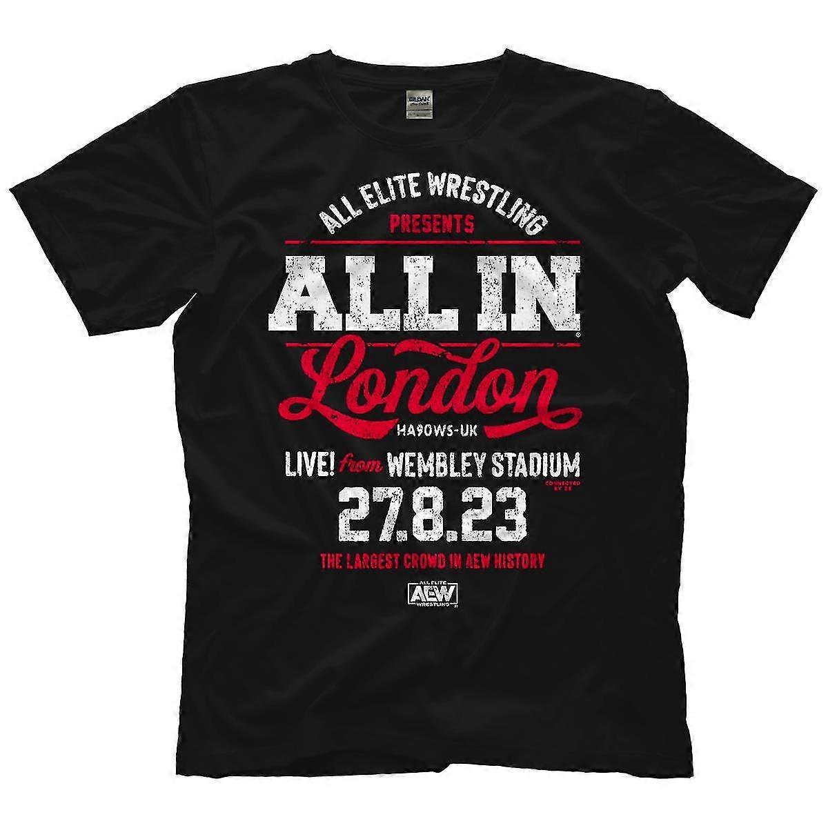 AEW ALL IN - LIVE! from Wembley Stadium AEW Official T-Shirt O5429 ...