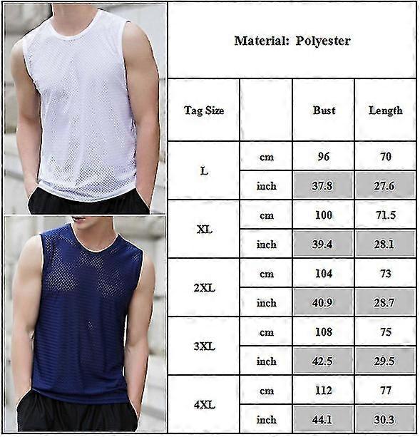 Men Sleeveless Mesh Muscle Vest Tank Tops Singlets Gym Sports Running T ...