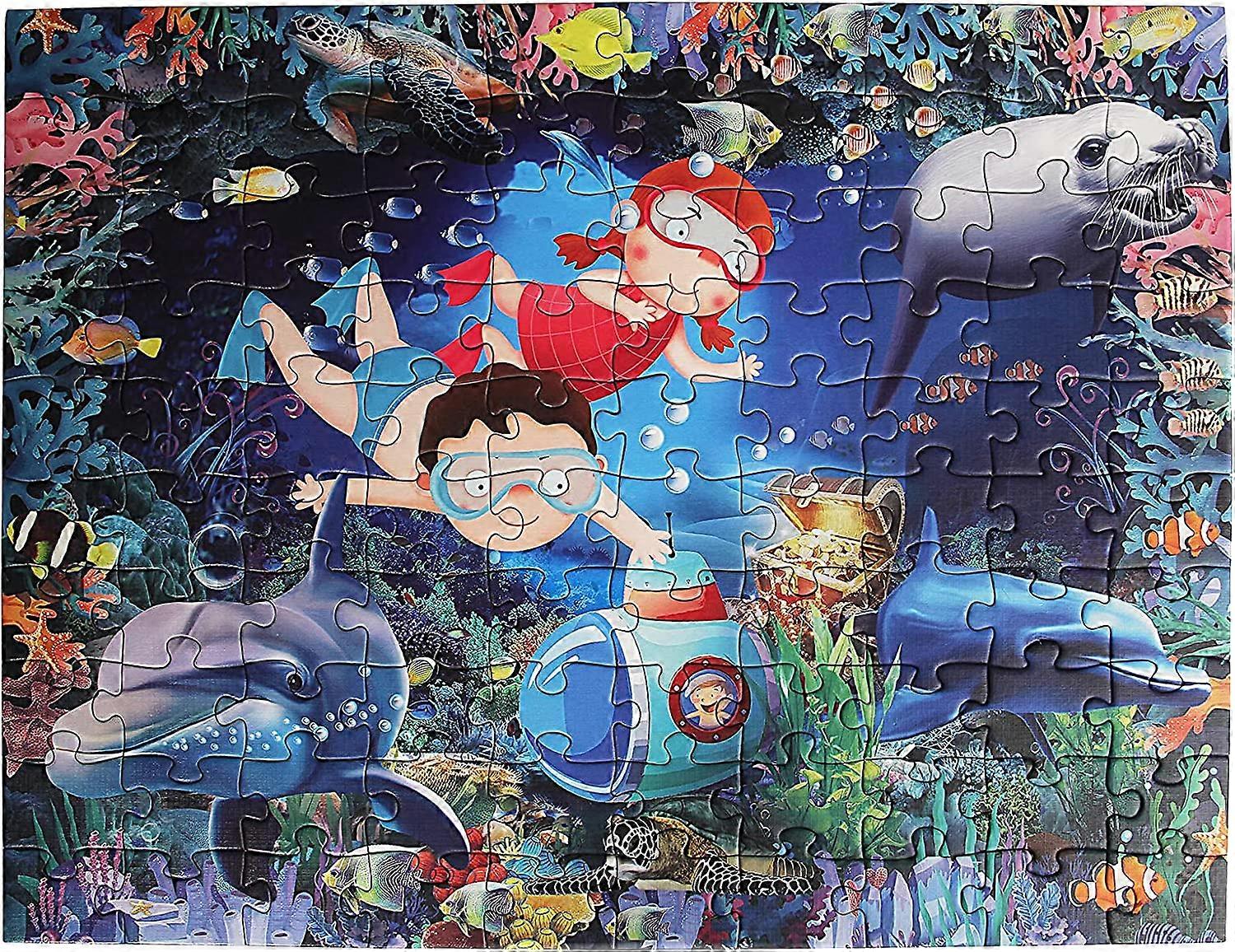 Puzzles for Kids Ages 4-8, 8-10, 10 and Adults 100 PCS Ocean Explore ...