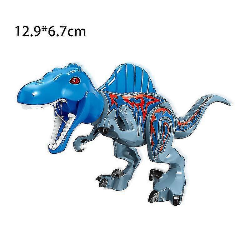 8pcs Jurassic Dinosaur Building Blocks Velociraptor Dilophosaurus ...