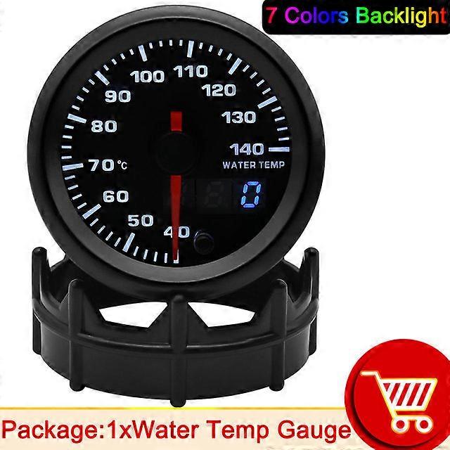HD 52mm 7 Colors Tachometer High Speed Car Boost Water Temp Oil Temp ...