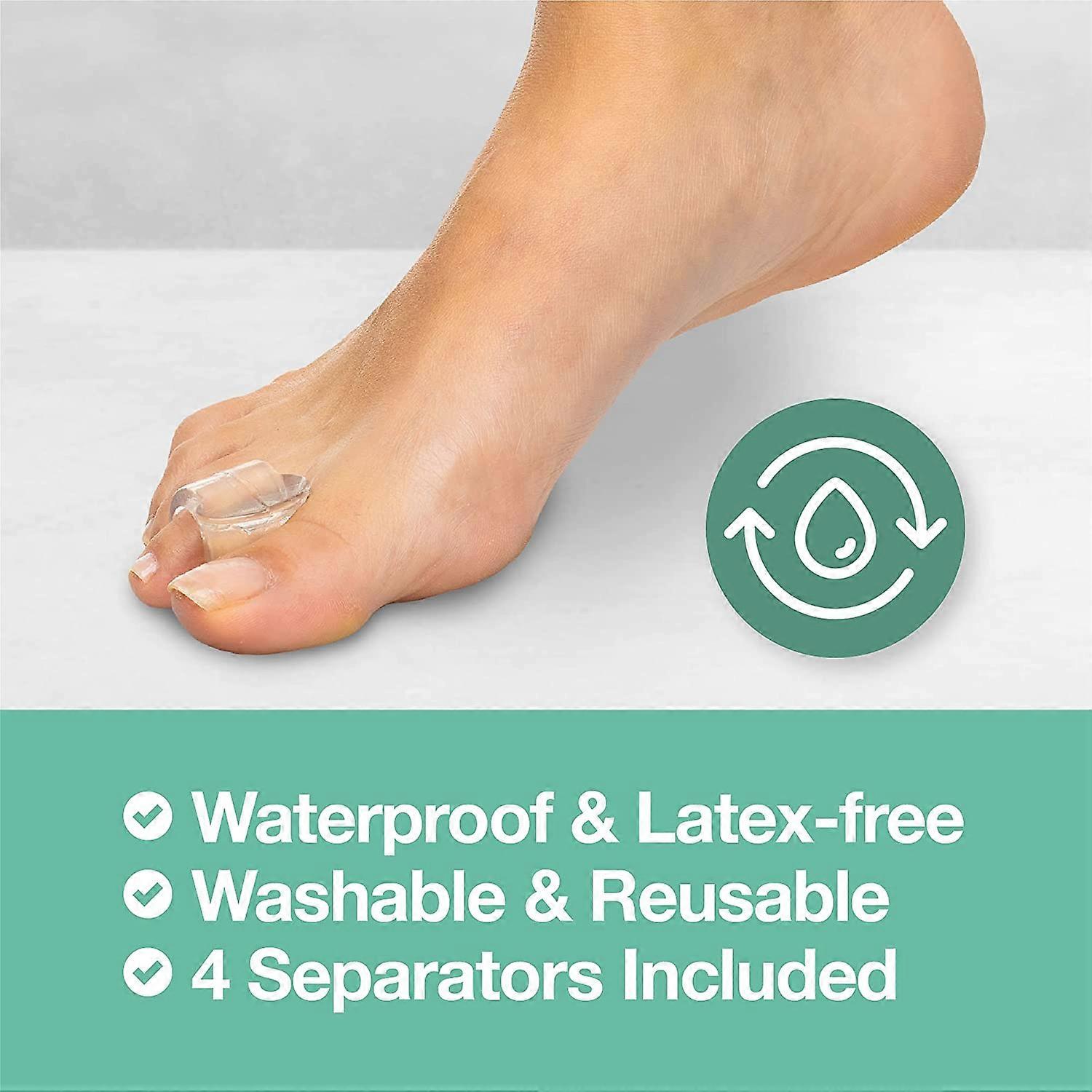 Gel Toe Separators for Overlapping Toes, Bunions, Big Toe Alignment ...