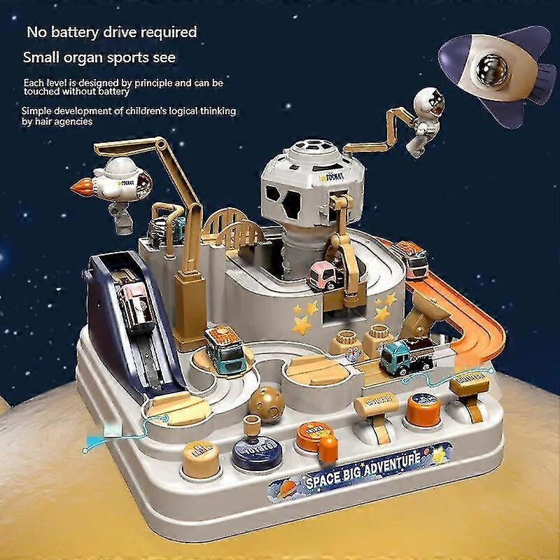 Kids Space Rocket Rail Car Train Track Toys Space Big Adventure Table ...