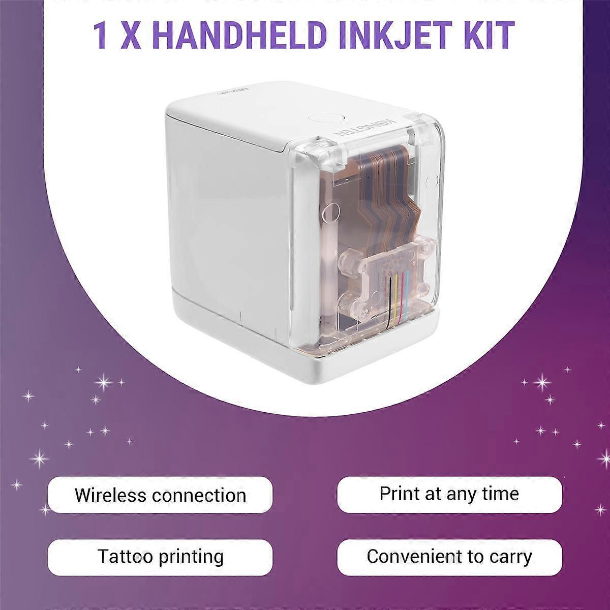 Mini Thermal Handheld Portable Printer Inkjet Food Printer Color Inkjet ...