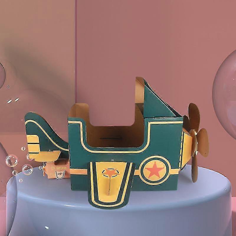 Cartoon Plane Craft Paper Wearable DIY Toys Educational Toys for ...