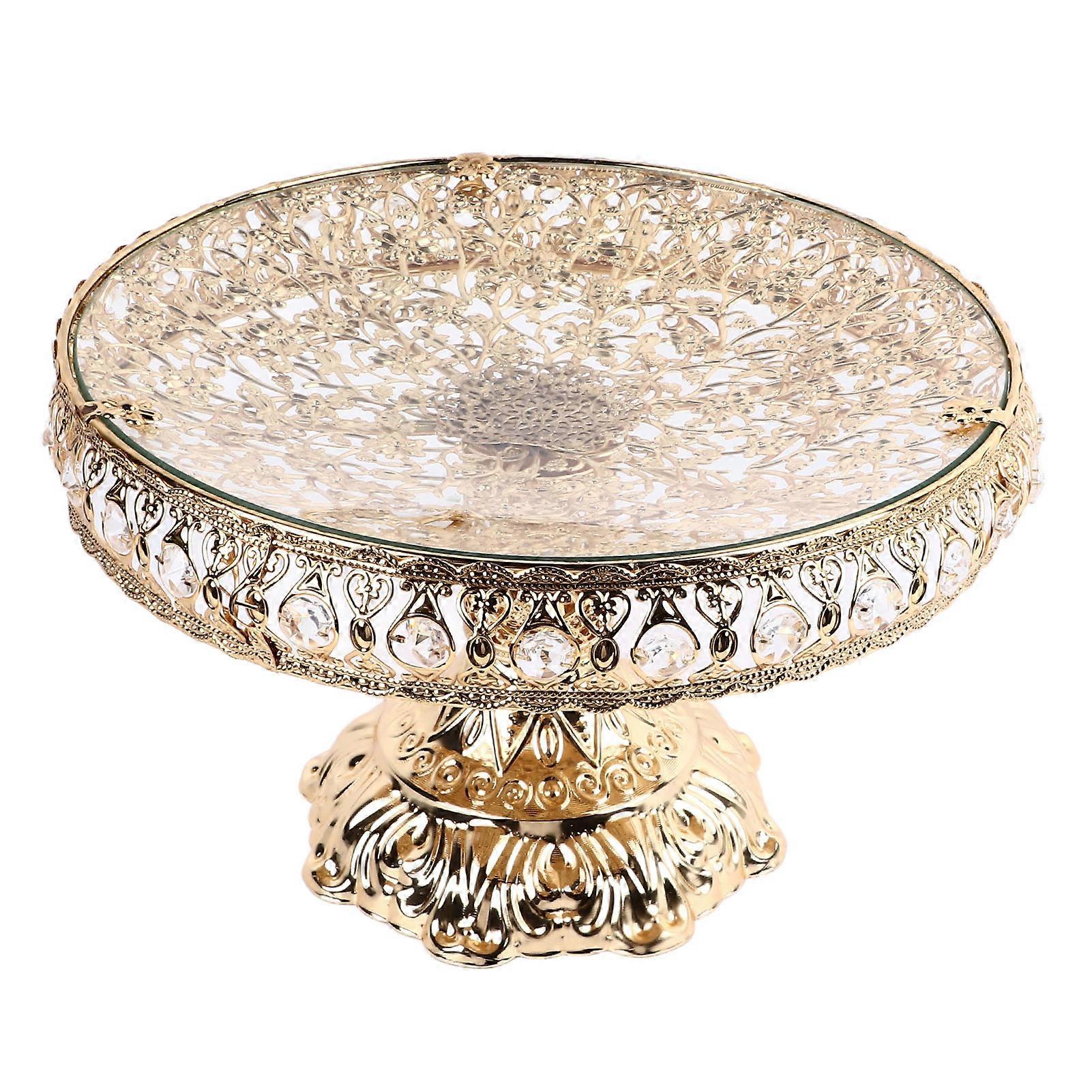 Vintage Glass Snack Plate European Style Light Luxury Innovative ...