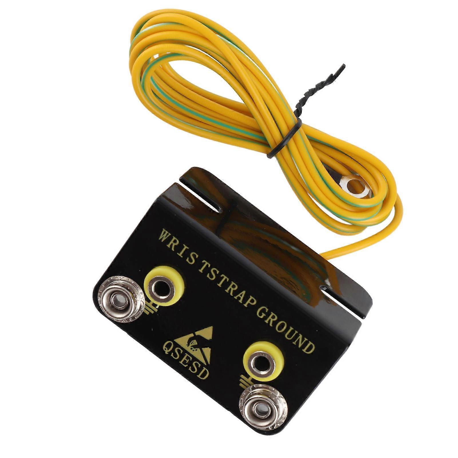 2 Hole Grounding Plug for ESD Wrist Straps with 1.6m Cable Anti Static ...