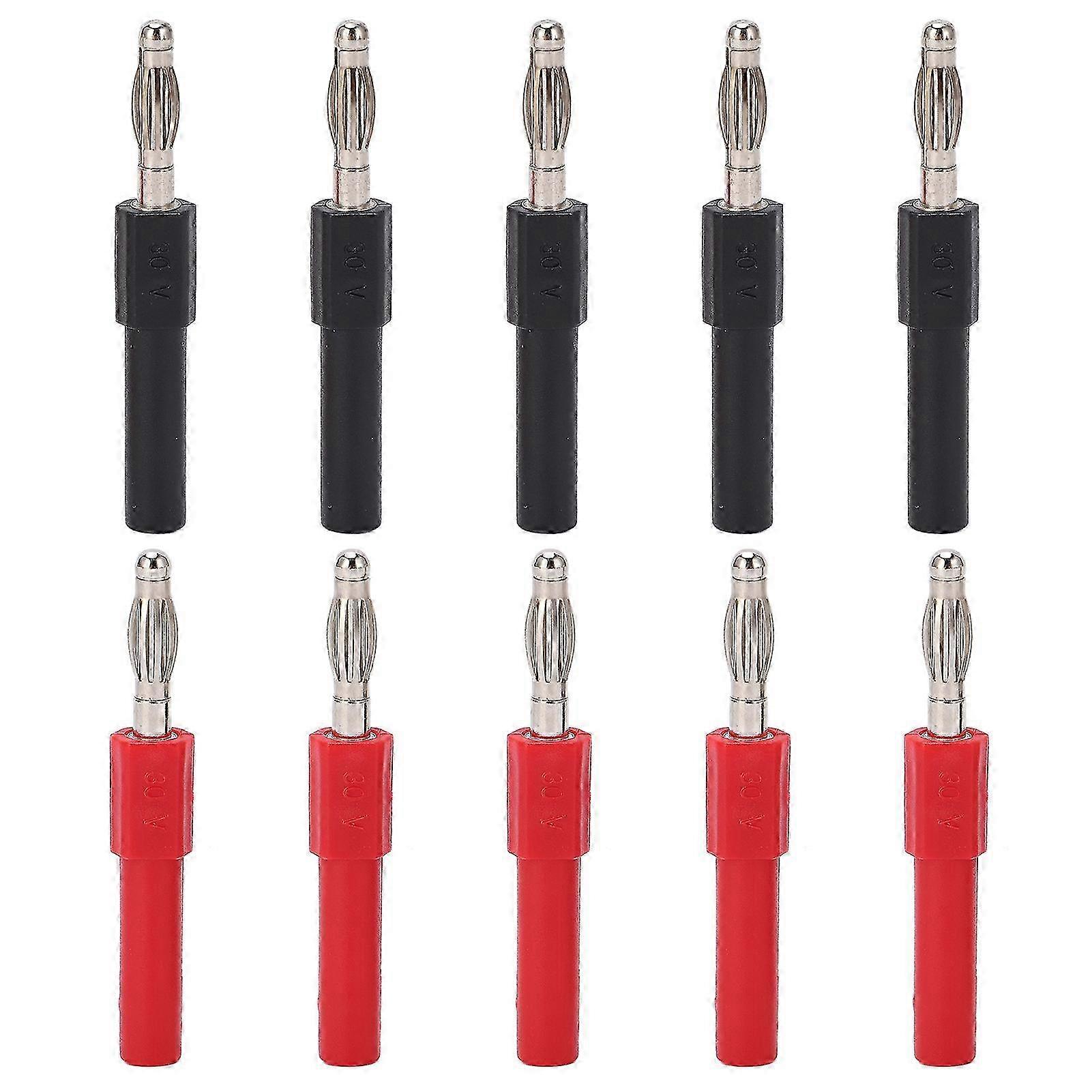 5-Pack 4mm Male to 2mm Female Banana Plug Adapter for Multimeter ...