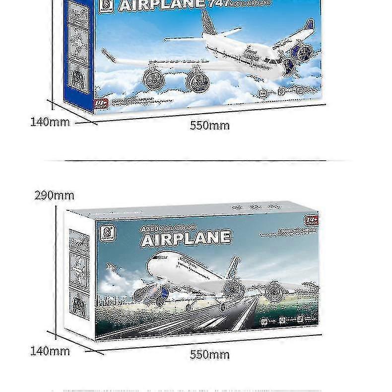 2 batteries Airbus A380 2.4g Rc Airplane Flying Aircraft Glider With ...