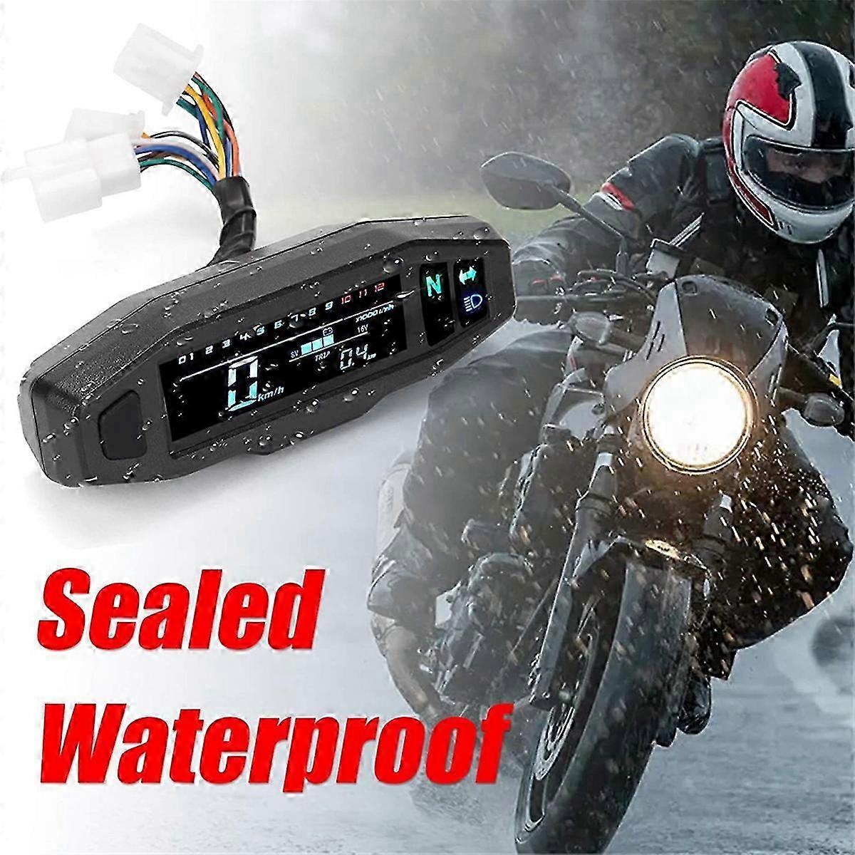 Motorcycle Mini VA HD LCD Speedometer Fuel Gauge Hd Adjustable LCD ...
